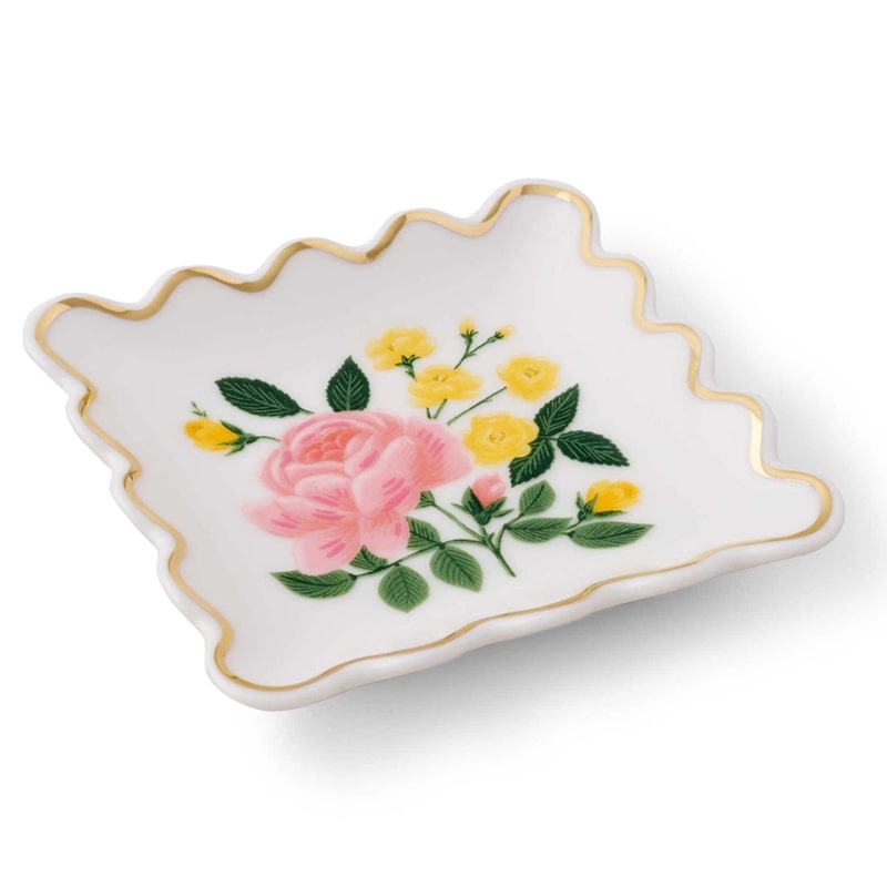 Rifle Paper Co. Roses Scalloped Ring Dish – Beautyhabit