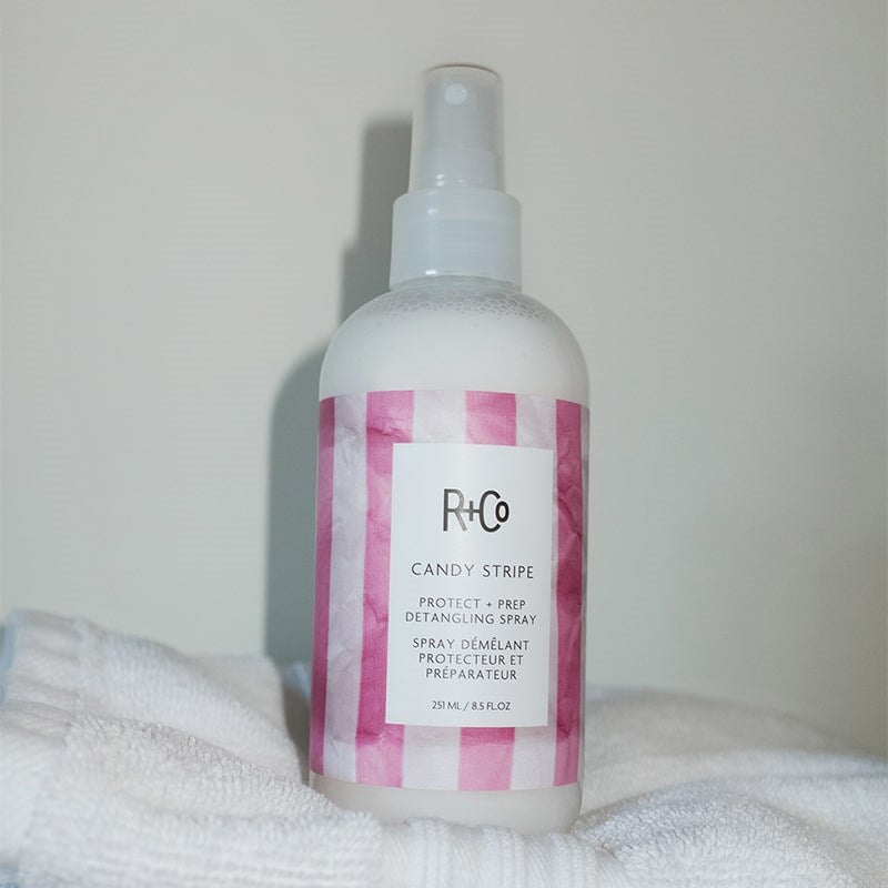 R+Co Candy Stripe Protect + Prep Detangling Spray – Beautyhabit
