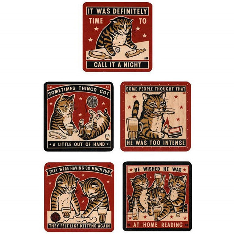 Ravi Zupa Arts Strike Your Fancy Coasters (5 pc) – Beautyhabit