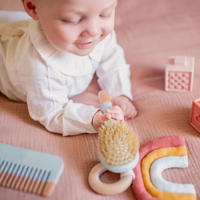 Bachca Paris Baby Kit Hairbrush and Comb – Blue – Beautyhabit
