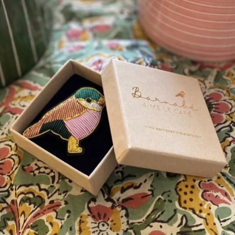 Barnabe Aime Le Cafe Bird Brooch – Beautyhabit