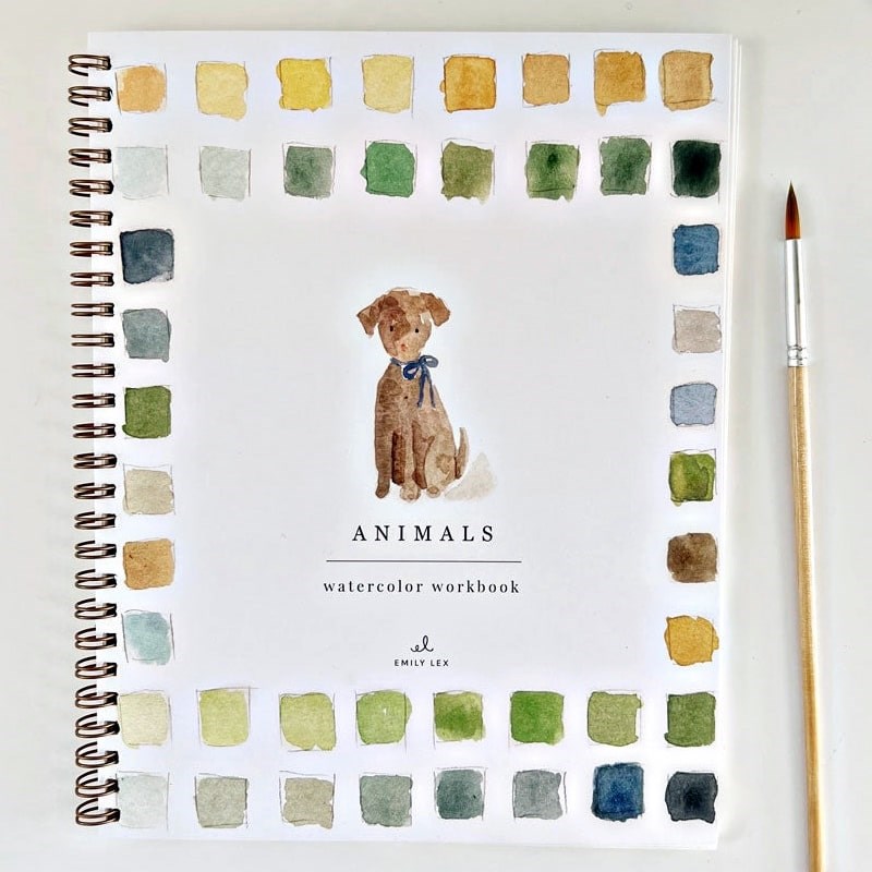 Emily Lex Studio Animals Watercolor Workbook – Beautyhabit